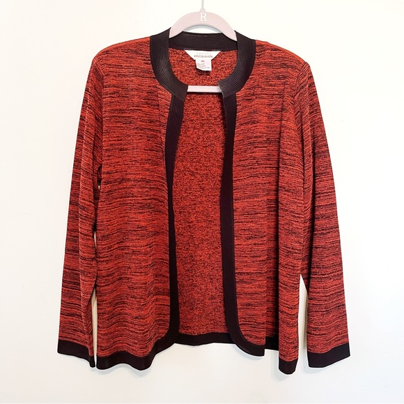 Misook | Jackets & Coats | Misook Blazer Heathered Redorange W Black ...